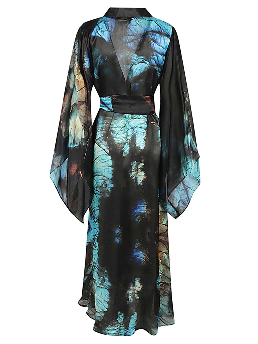 Mona Swims Silk Long Kimono | Balardi