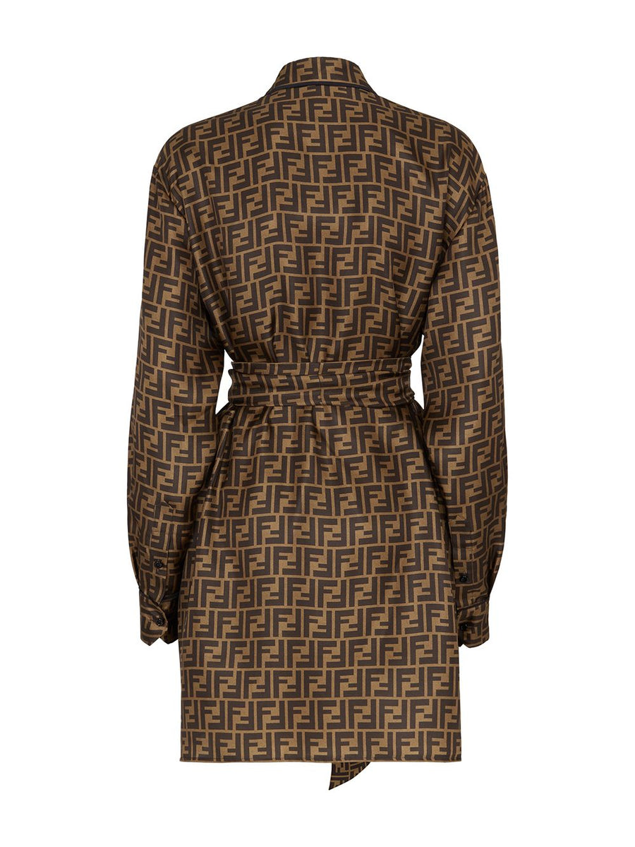 Fendi Ff Silk Shirtdress | Balardi