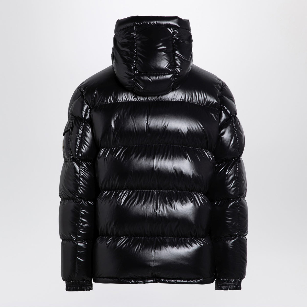 Moncler Maya Glossy Black Down Jacket | Balardi