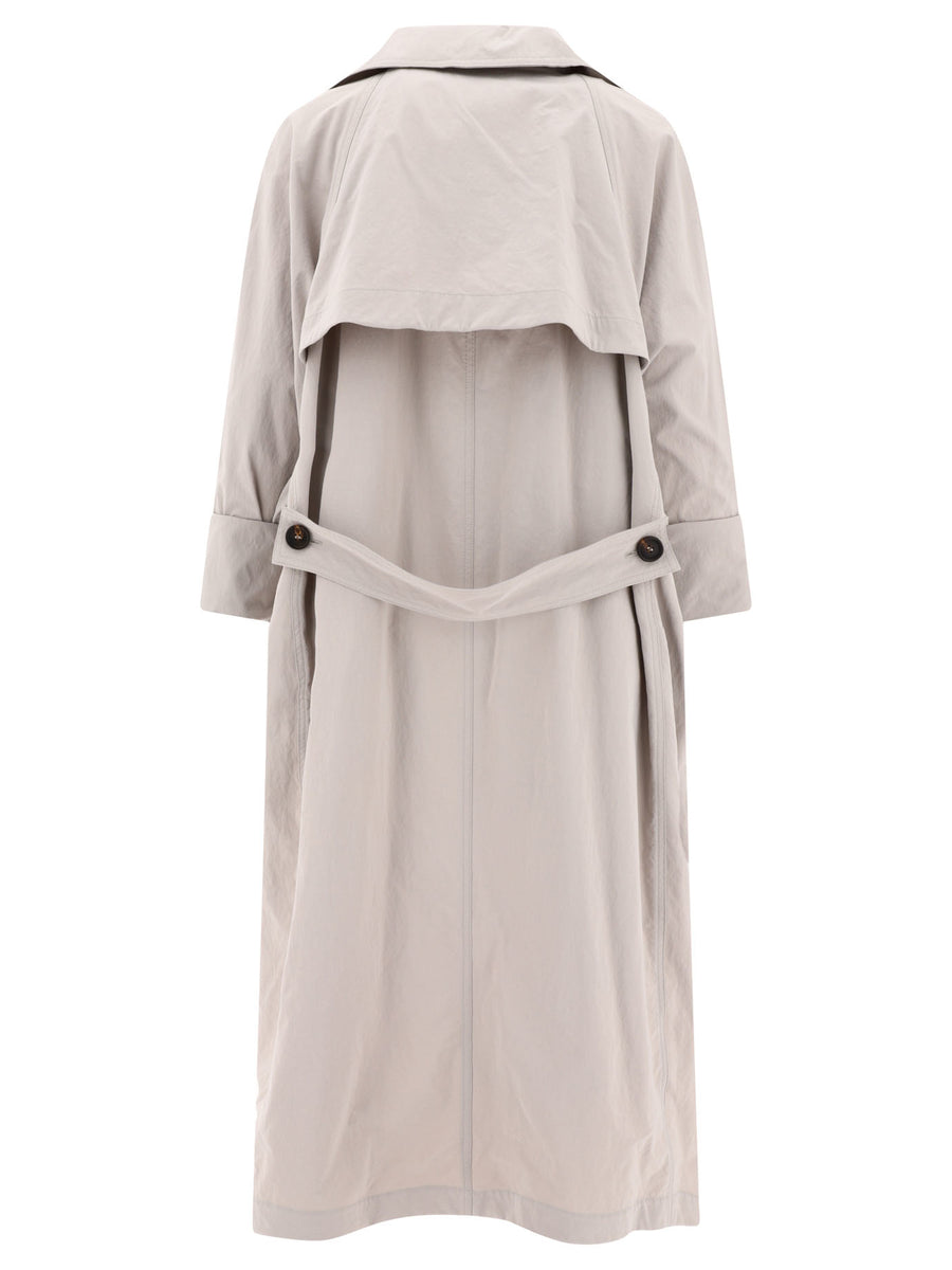 Brunello Cucinelli Techno Canvas Coat With Shiny Details | Balardi