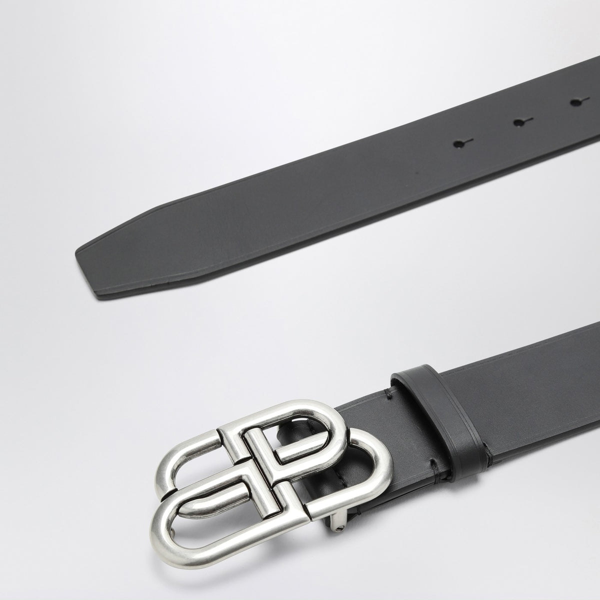 Balenciaga Bb Extra Large Black Calfskin Belt | Balardi