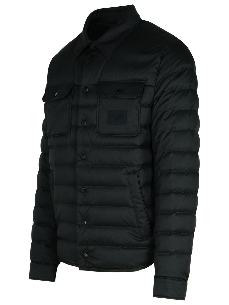 Dolce & Gabbana Black Polyester Down Jacket | Balardi