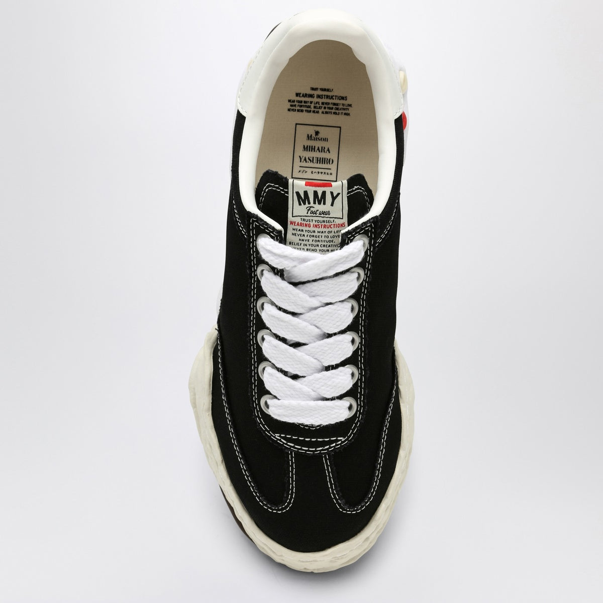 Maison Mihara Yasuhiro Harbie Low Black Canvas Sneaker | Balardi