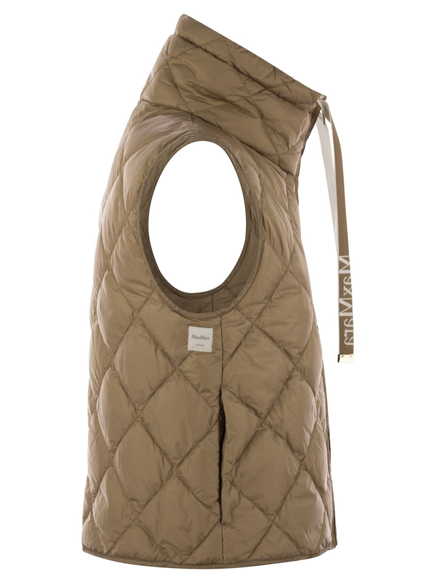 Max Mara The Cube Tegic Drip Proof Canvas Padded Waistcoat | Balardi