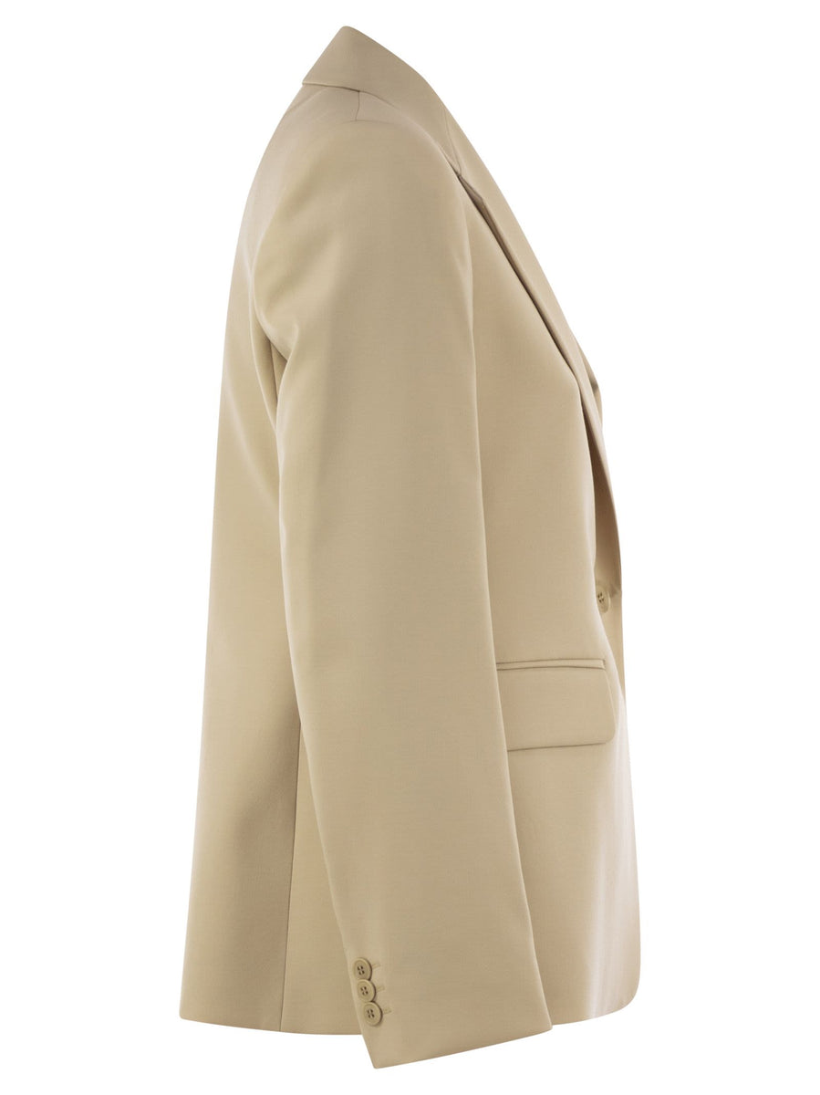 Weekend Max Mara Lamine Natural Stretch Wool Blazer | Balardi