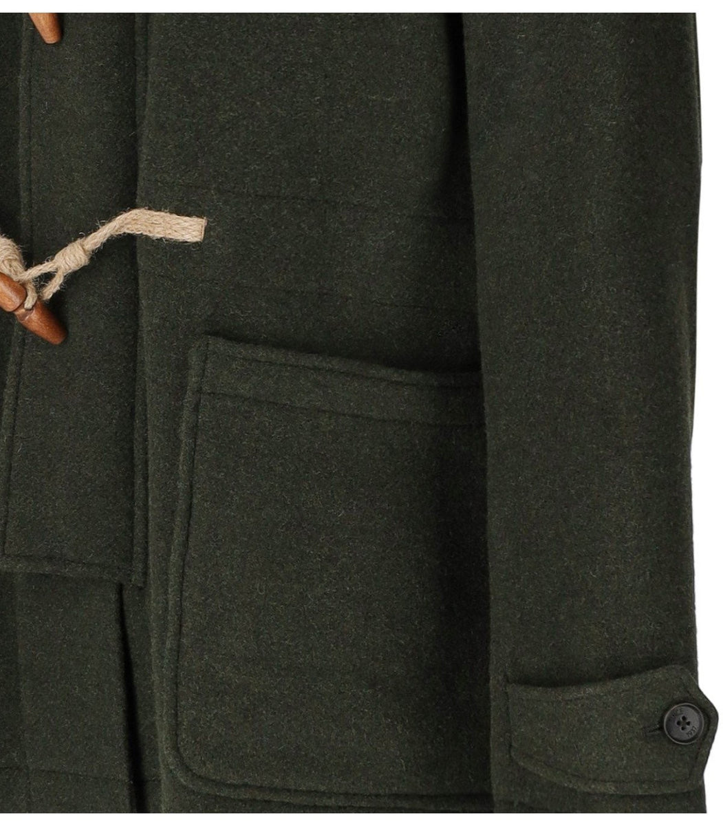 Baracuta Double Wool Short Duffle Green Montgomery Jacket | Balardi