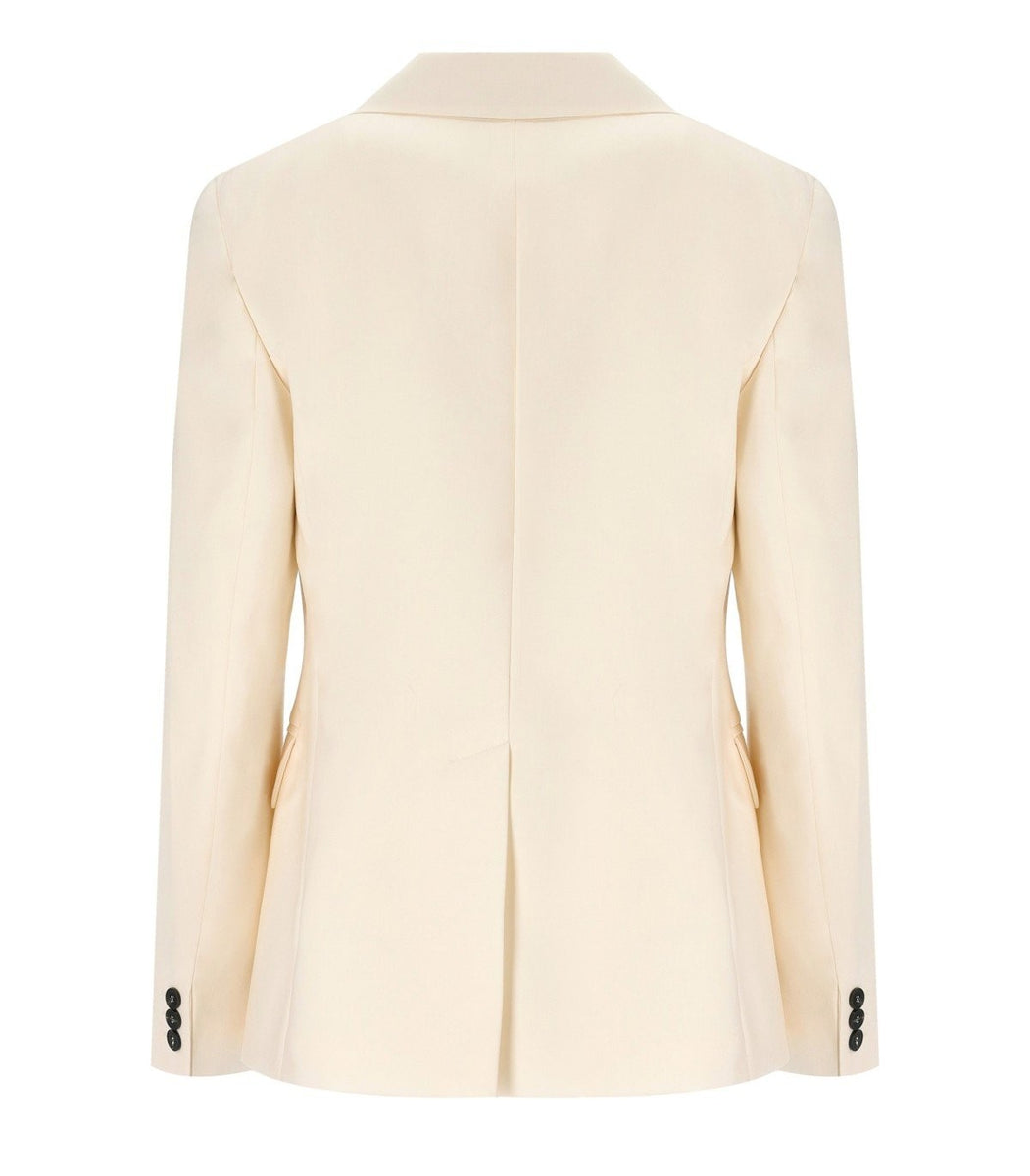 Max Mara Weekend Cream White Lamine Blazer | Balardi