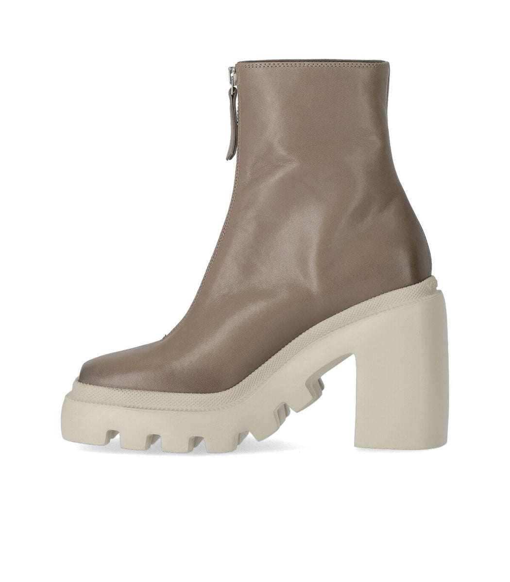 Vic Matié Etna Dove Grey Heeled Ankle Boot | Balardi