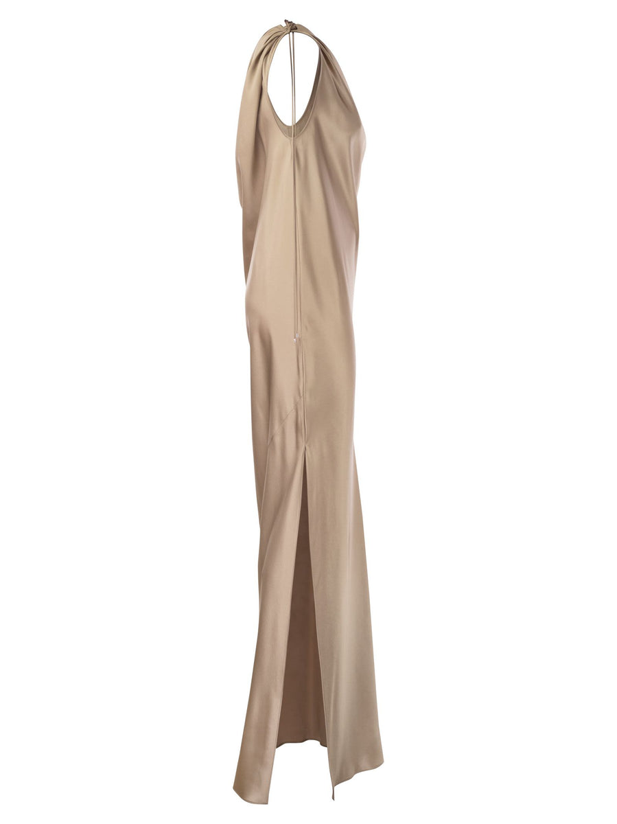 Max Mara Opera Silk Satin One Shoulder Dress | Balardi