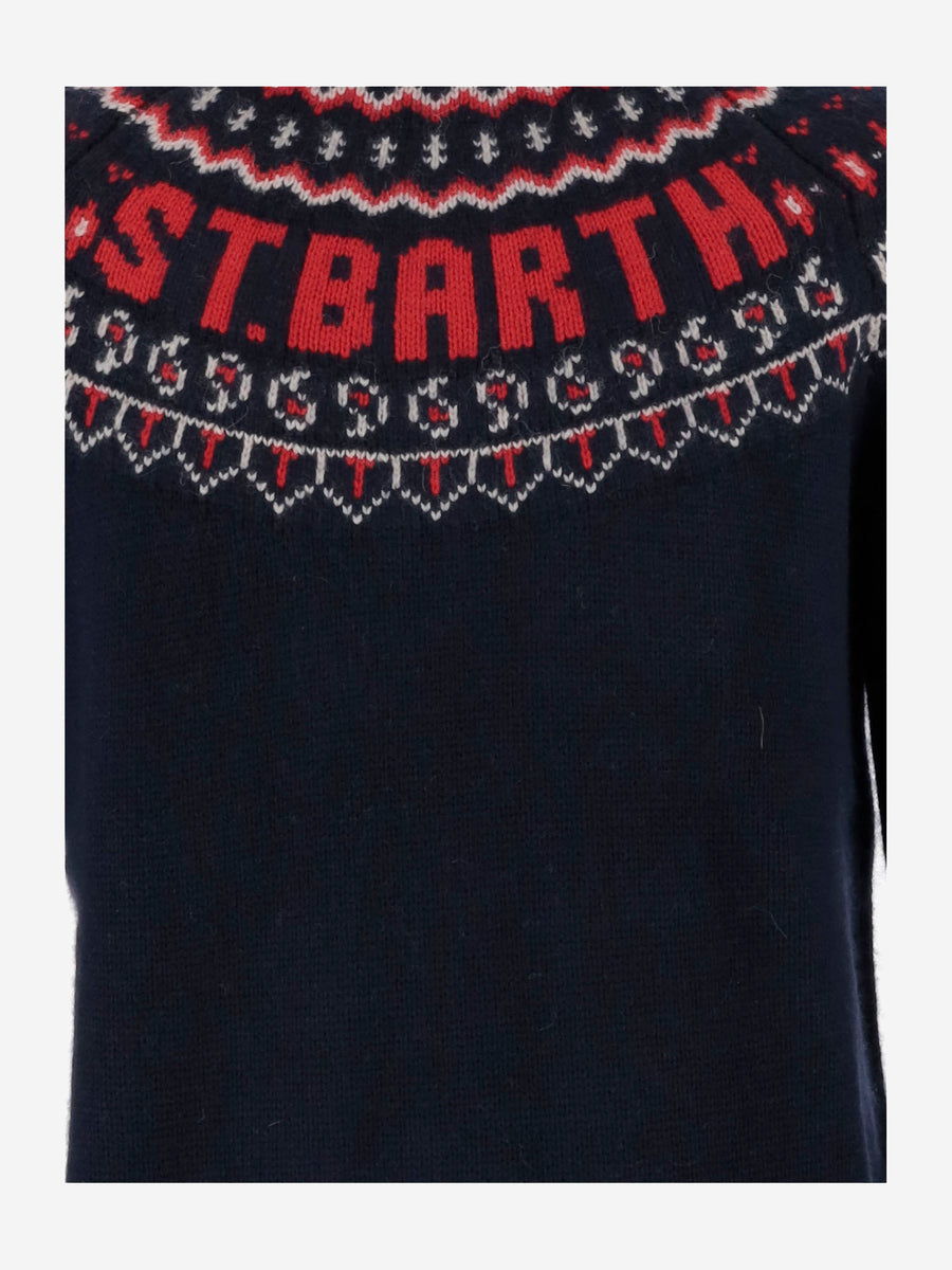 Mc2 Saint Barth Wool Blend Sweater With Logo | Balardi