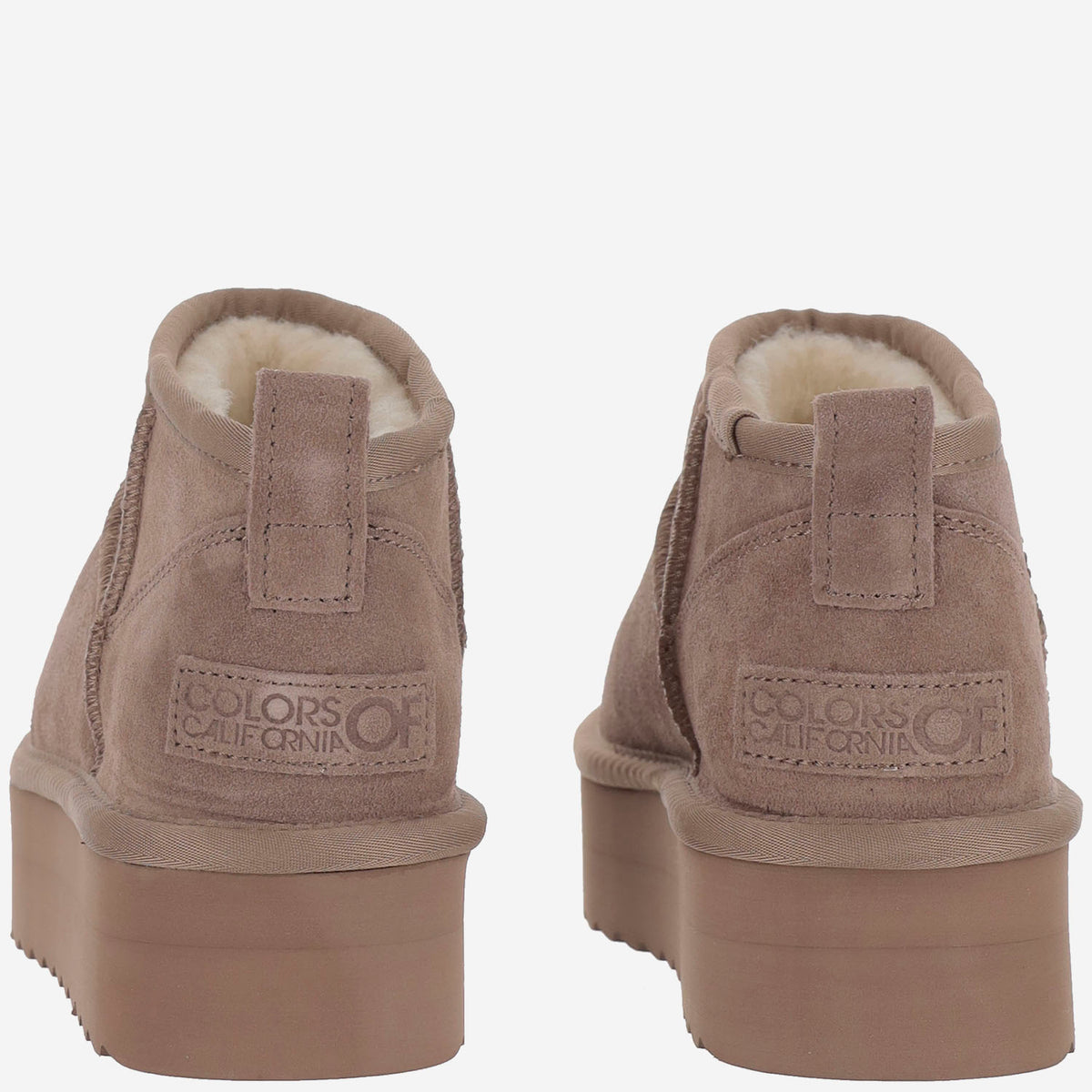 Colors Of California Suede Leather Platform Ankle Boots | Balardi