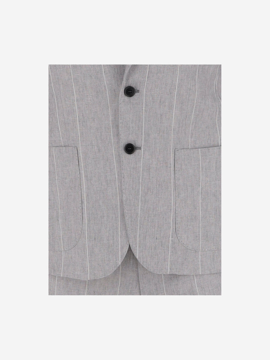 Brian Dales Linen Pinstripe Suit | Balardi