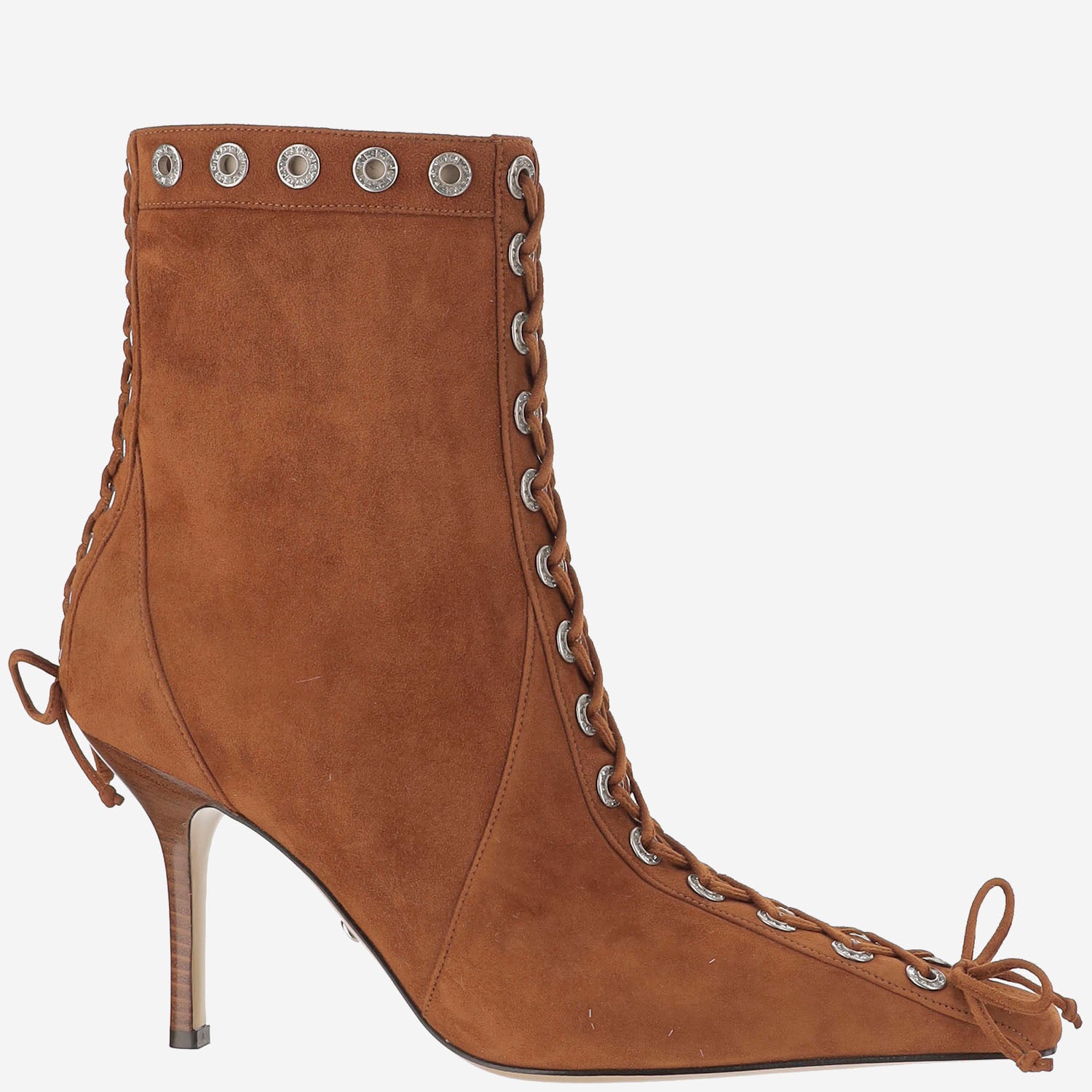 Mach & Mach Leather Boot With Decorations – Balardi