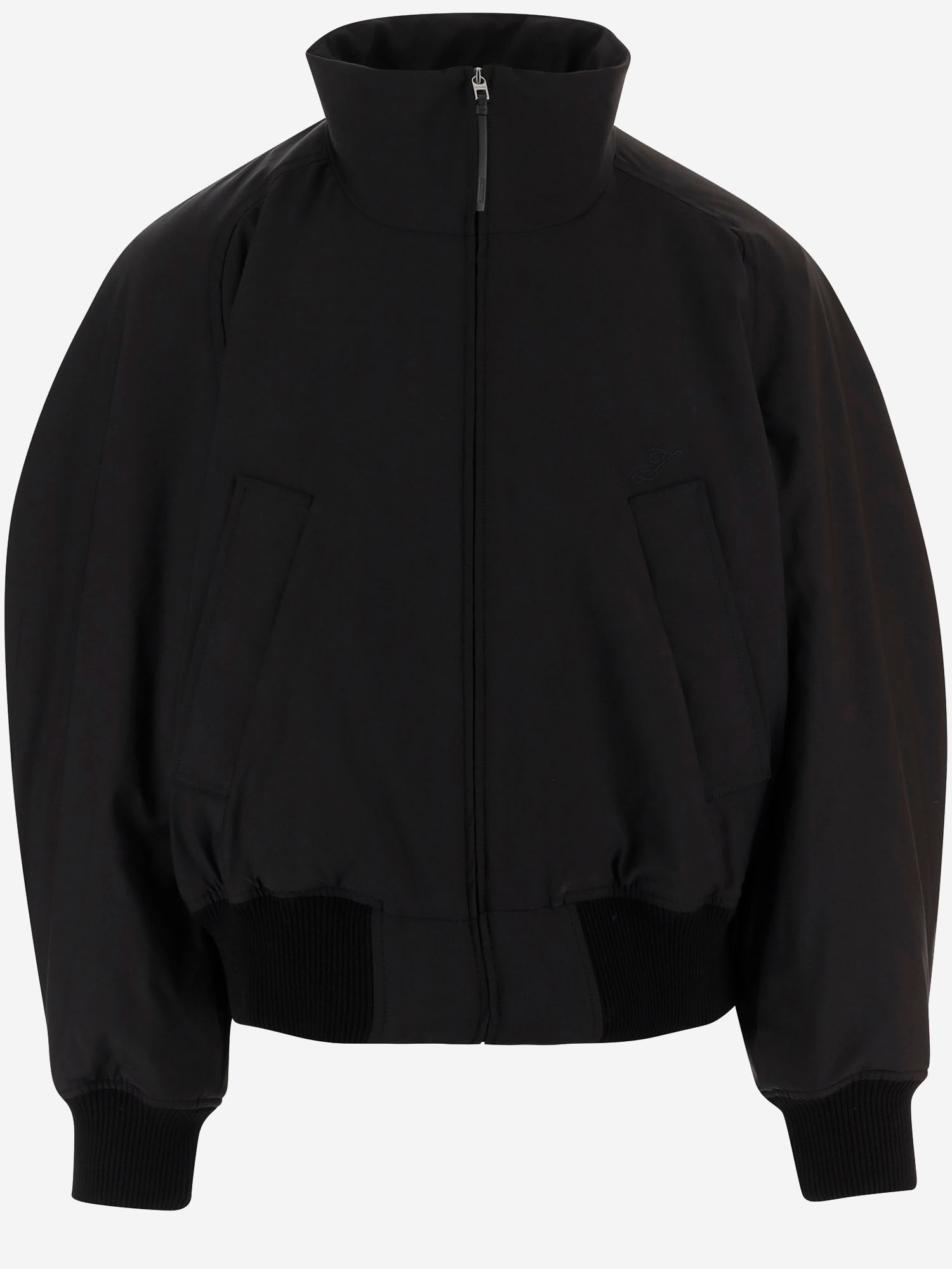Jacquemus Stretch Cotton Blend Jacket With Zip And High Collar – Balardi