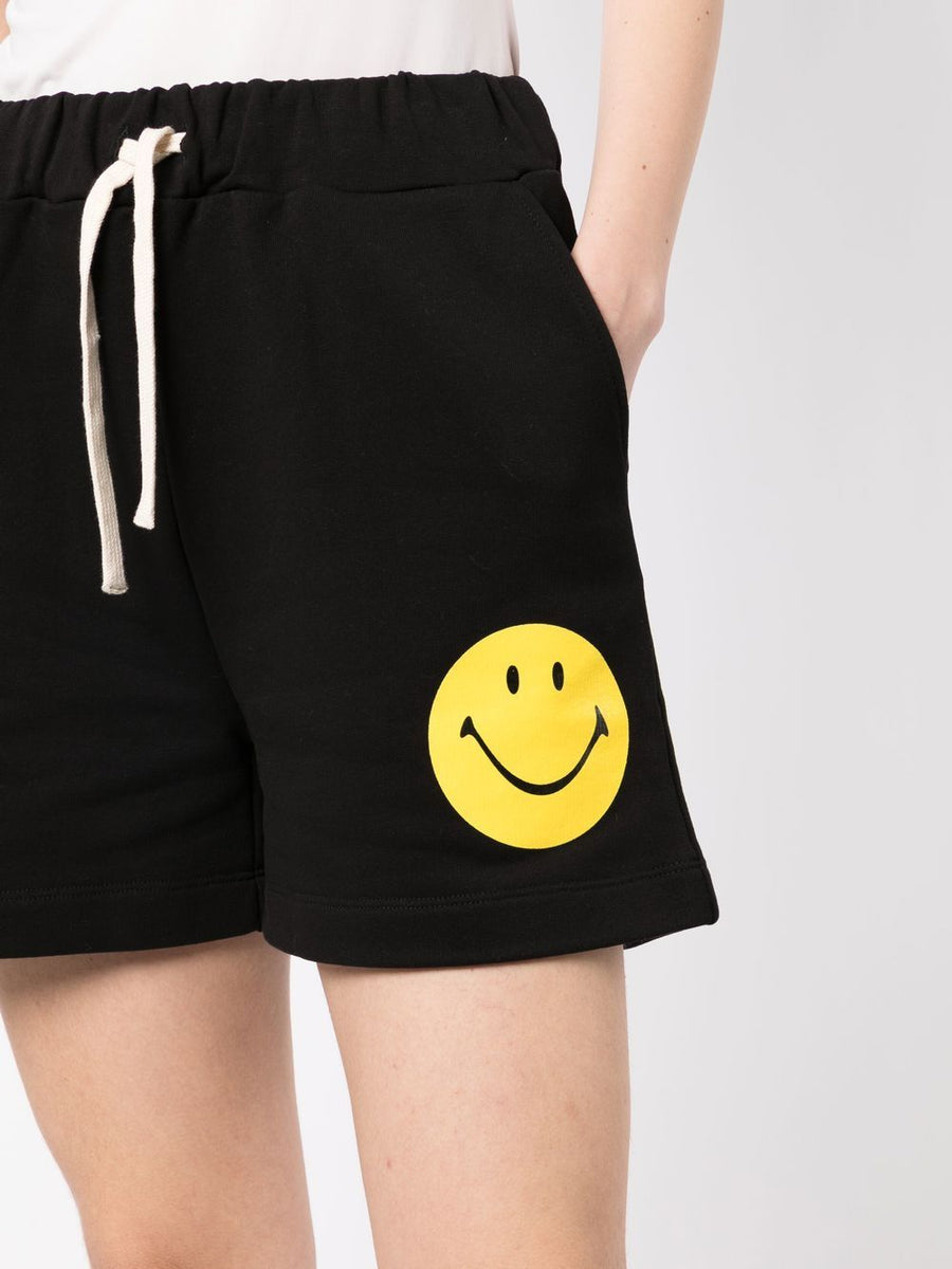 Joshua Sanders Smiley Logo Cotton Shorts | Balardi