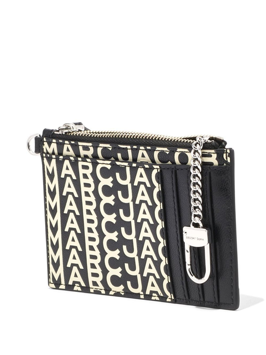 Marc Jacobs The Monogram Leather Top Zip Wristlet Wallet | Balardi