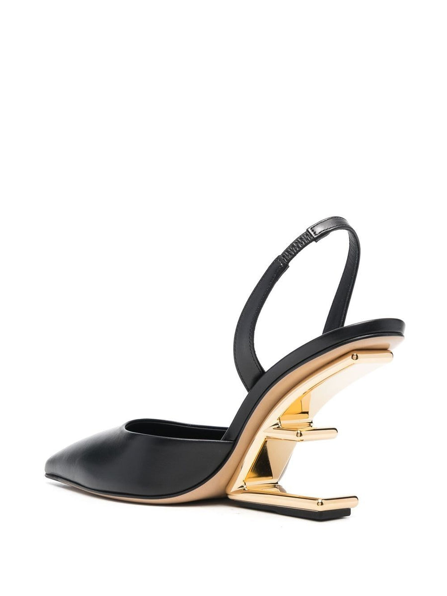 Fendi Fendi First Leather Slingback Pumps | Balardi