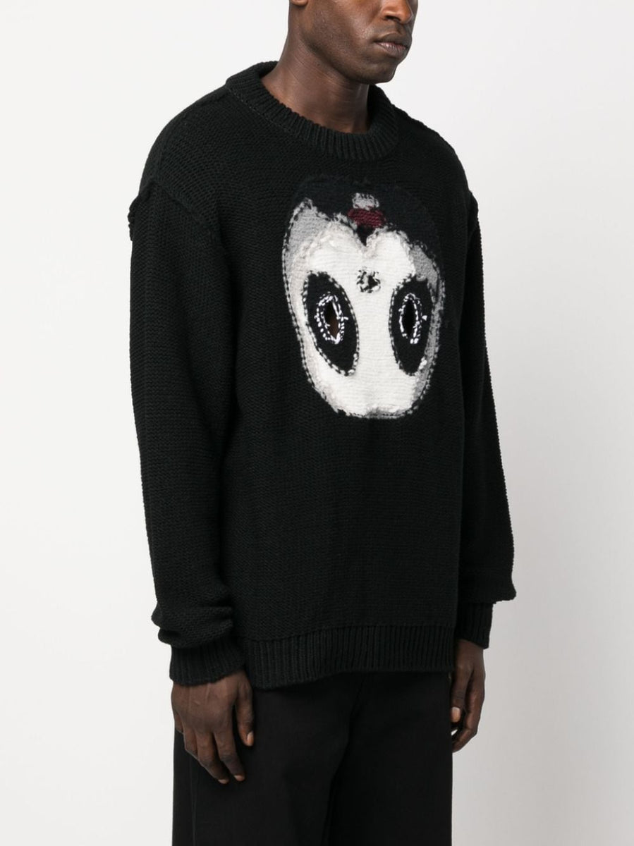 Doublet Panda Wool Blend Crewneck Sweater | Balardi