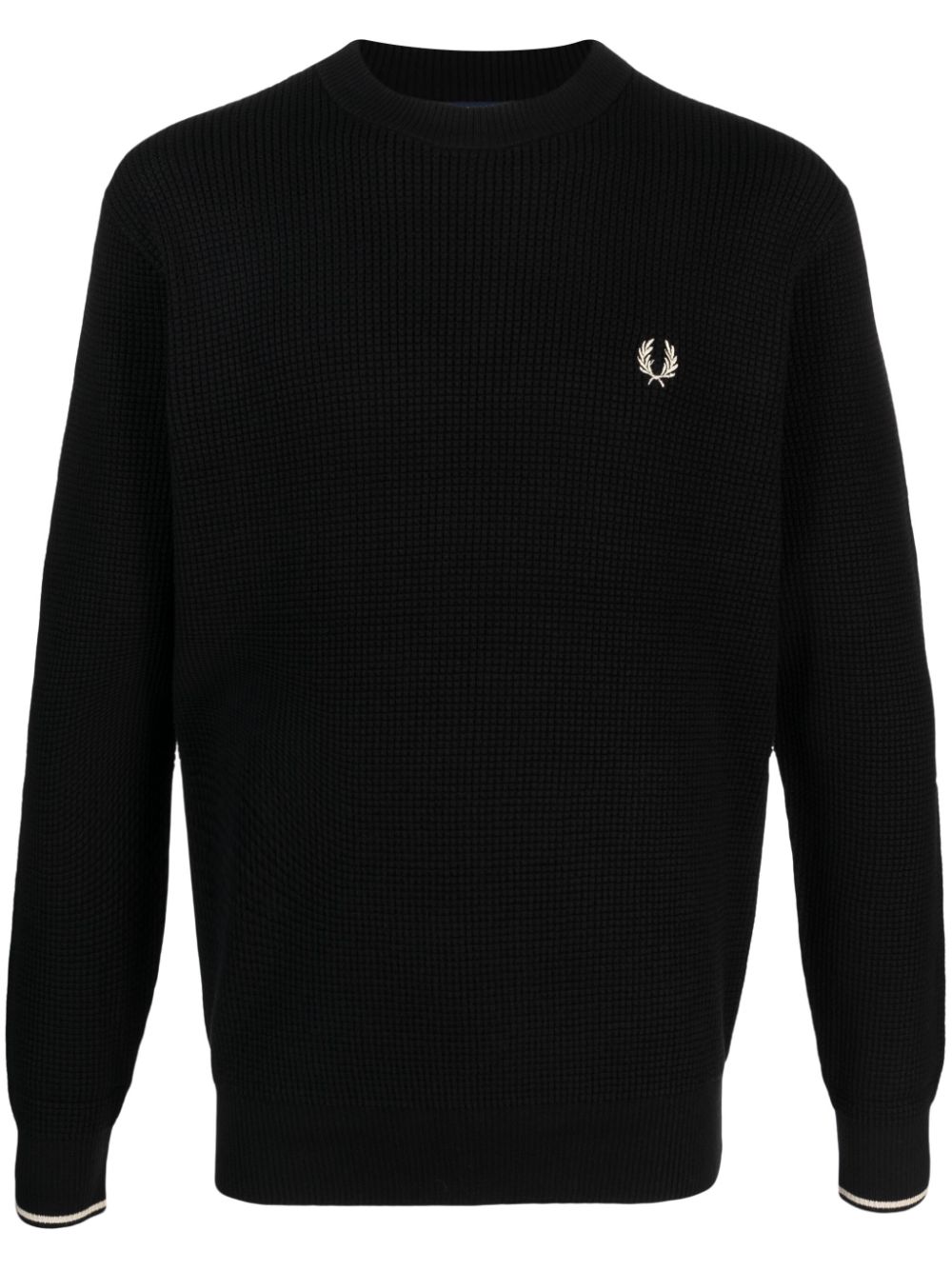 Fred Perry Logo Cotton Crewneck Jumper – Balardi