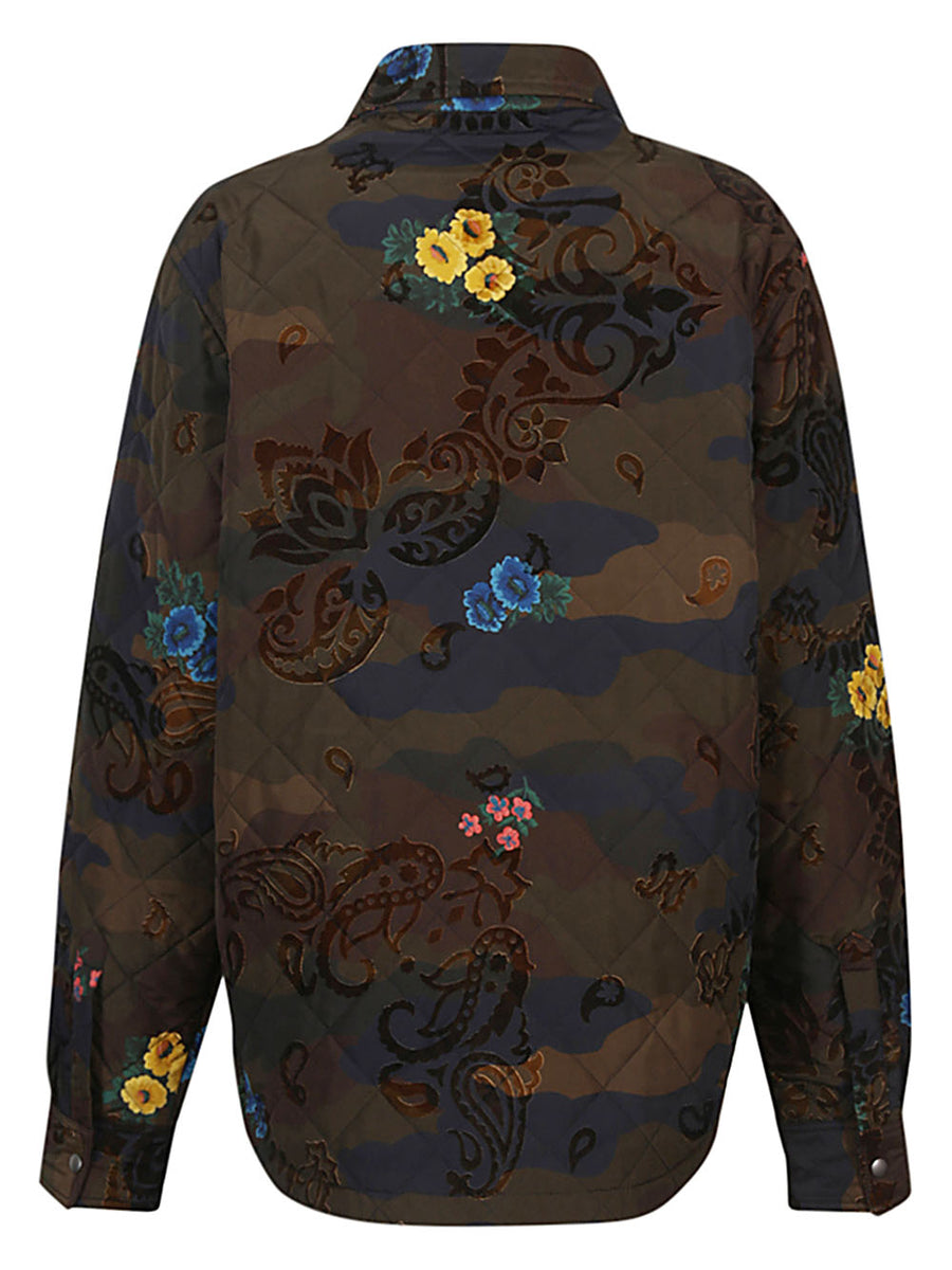 Konrad Otto Camouflage Print Quilted Jacket | Balardi