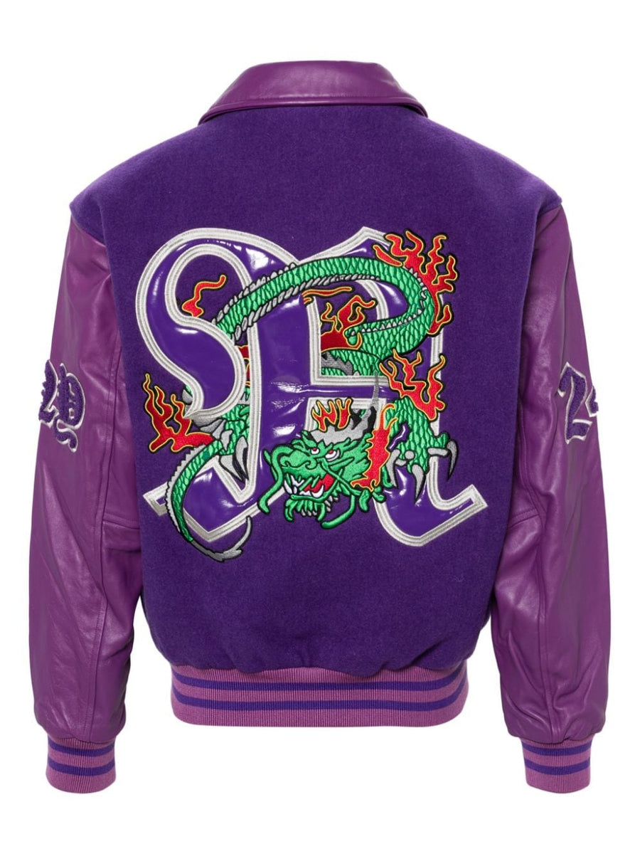 Awake Ny Dragon Embroidered Varsity Jacket | Balardi