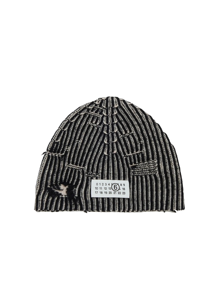 Mm6 Maison Margiela Beanie Hat With Logo – Balardi