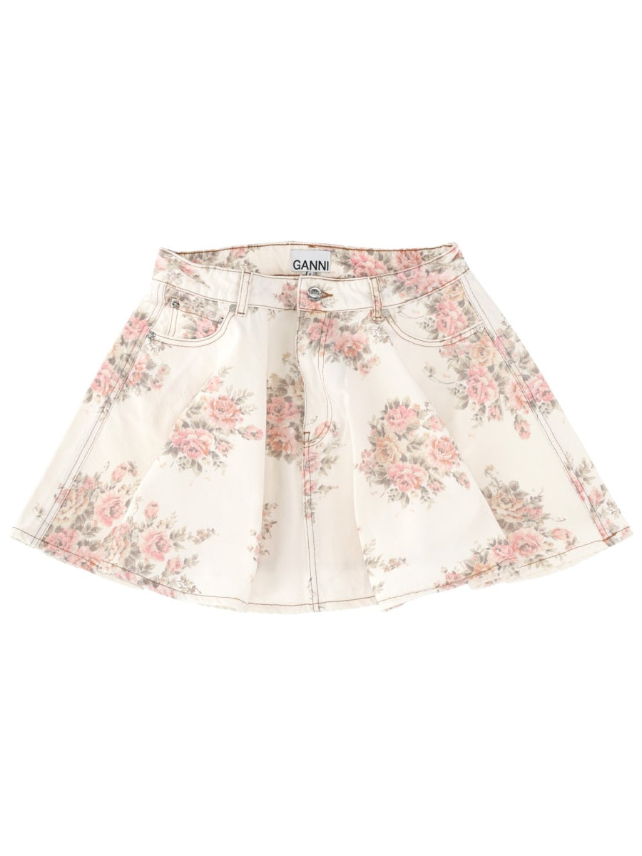 Ganni Denim Miniskirt – Balardi