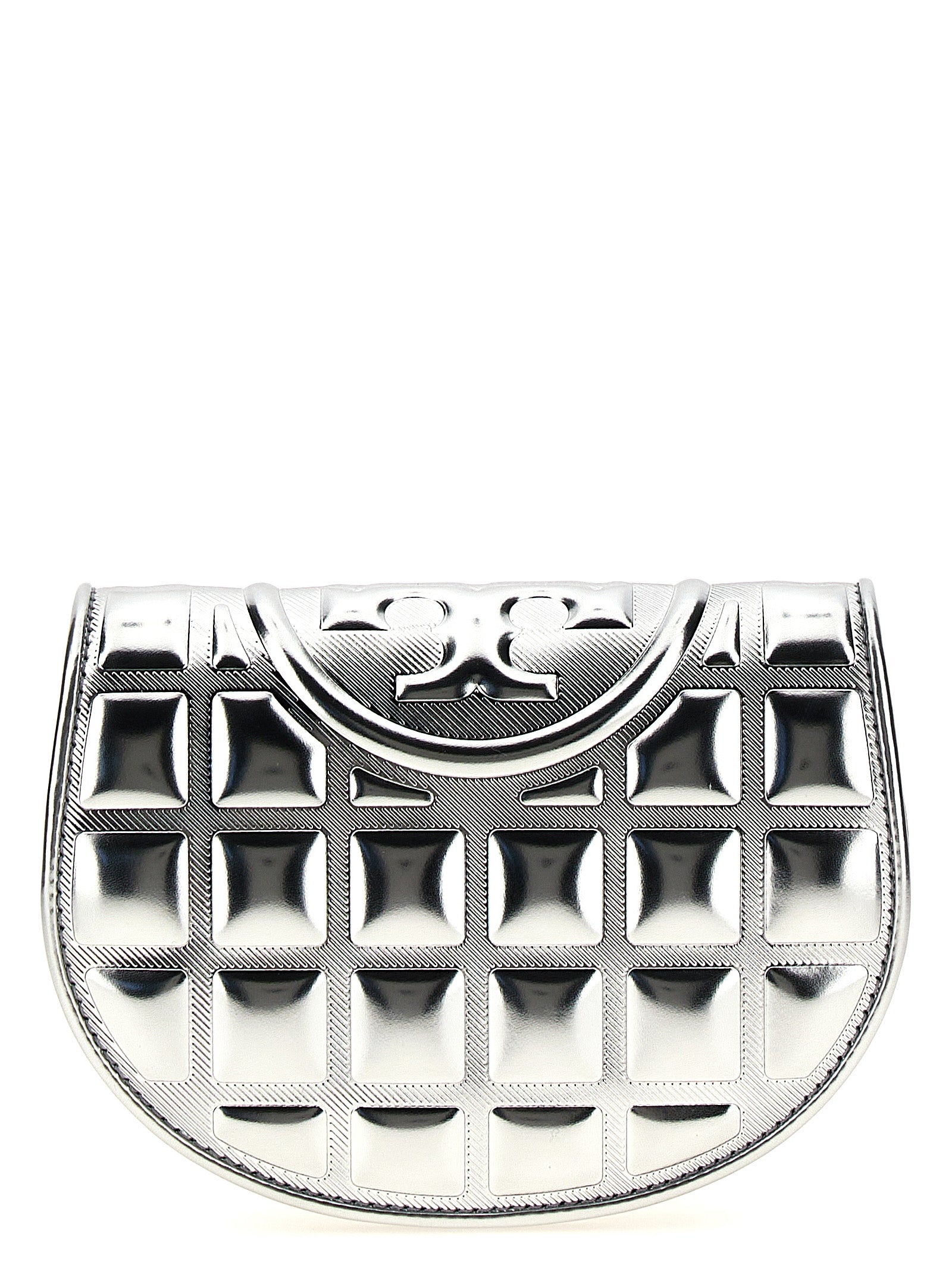 Tory Burch 'Fleming Metallic Square Quilt' Wallet On Chain – Balardi