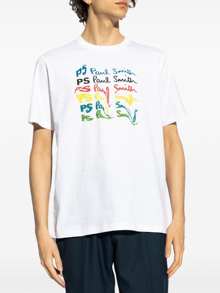 Ps By Paul Smith Logo Cotton T Shirt | Balardi