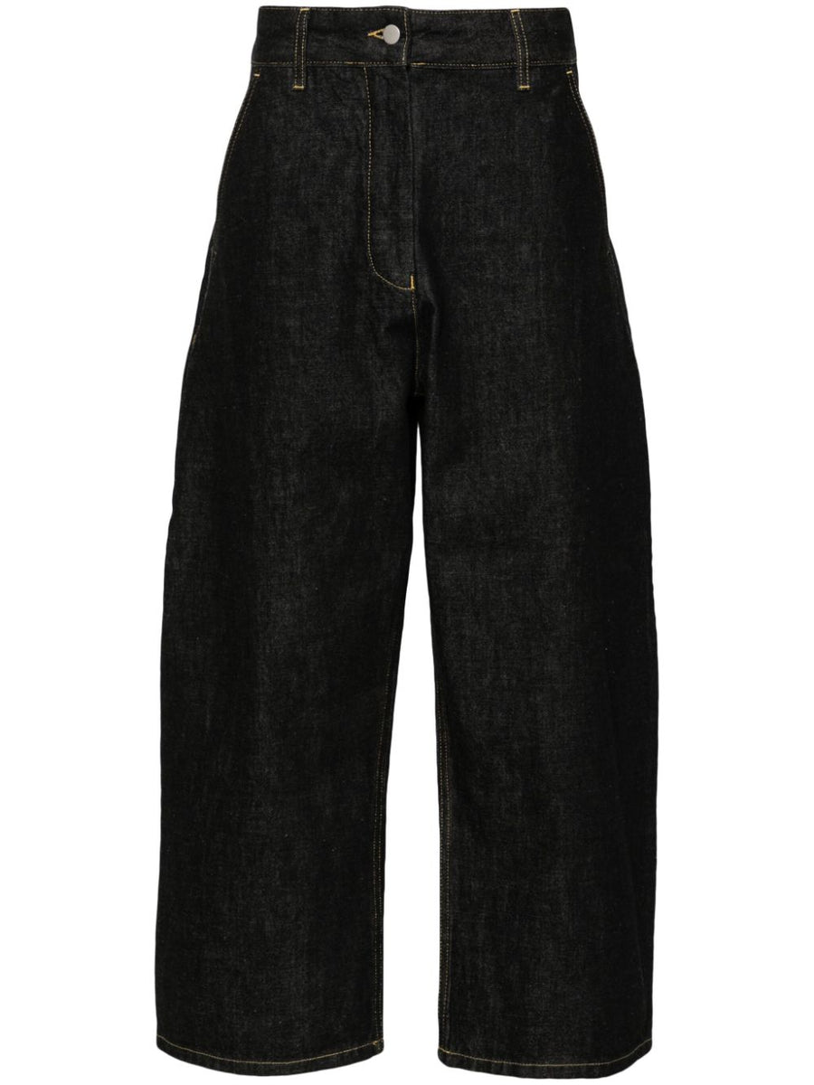 Studio Nicholson Pre Wide Leg Denim Cropped Jeans | Balardi