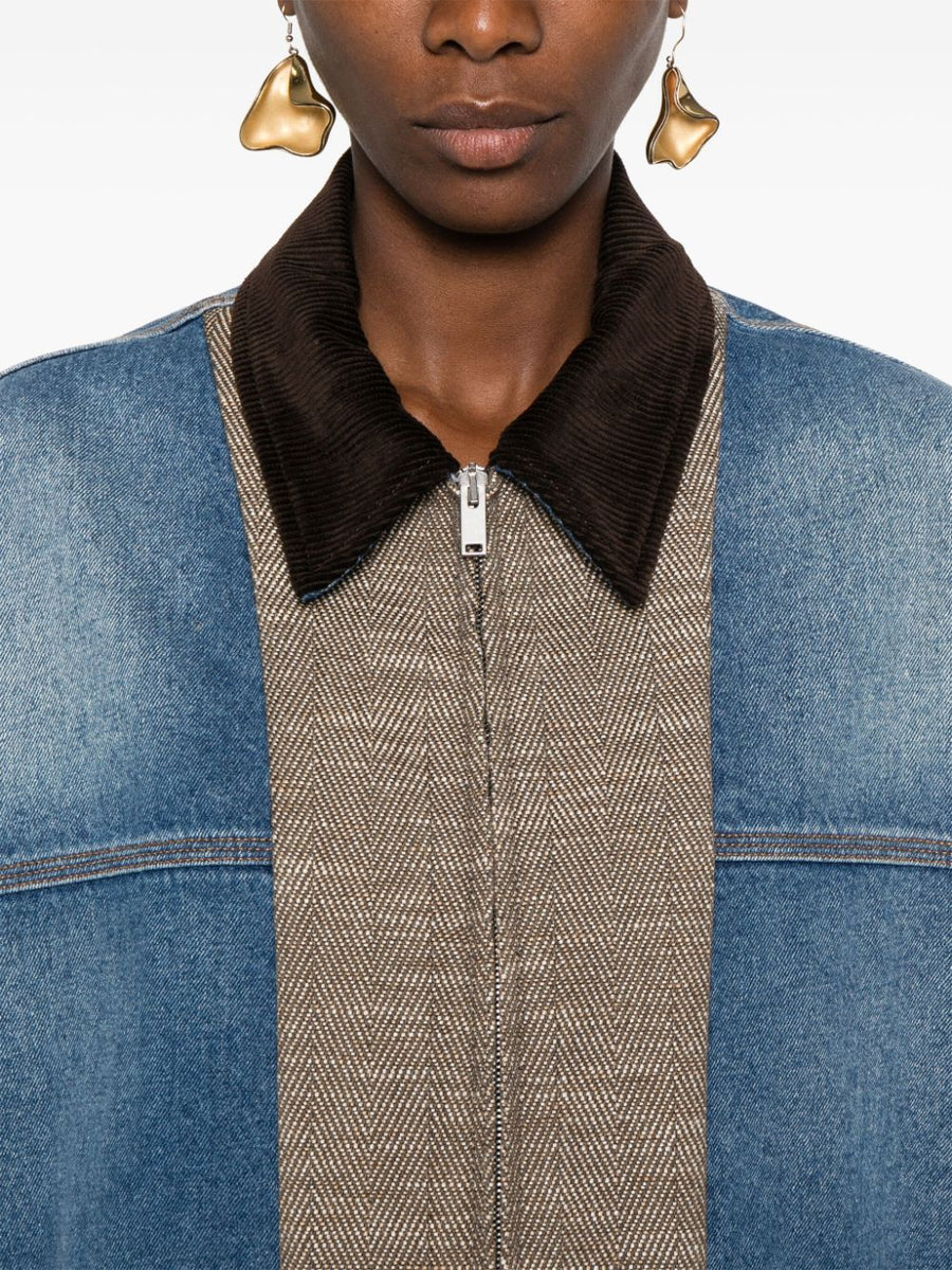 Stella Mc Cartney Denim And Tweed Jacket | Balardi