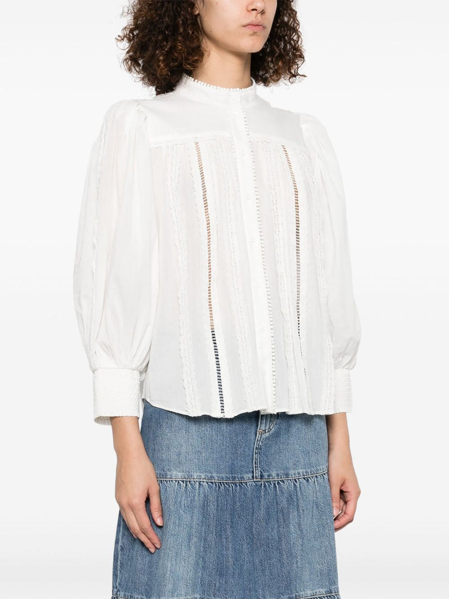 Alice + Olivia Cora Cotton Blouse | Balardi