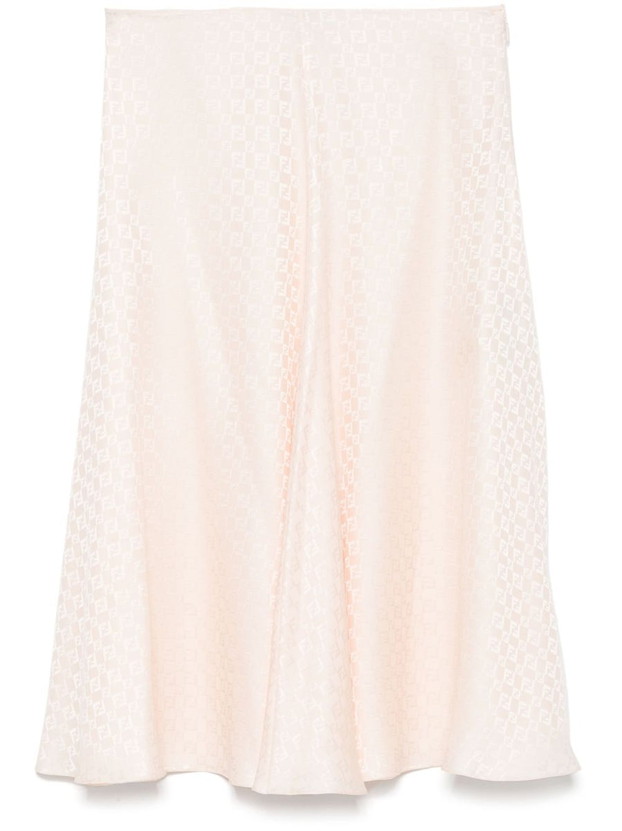 Fendi Ff Silk Midi Skirt | Balardi