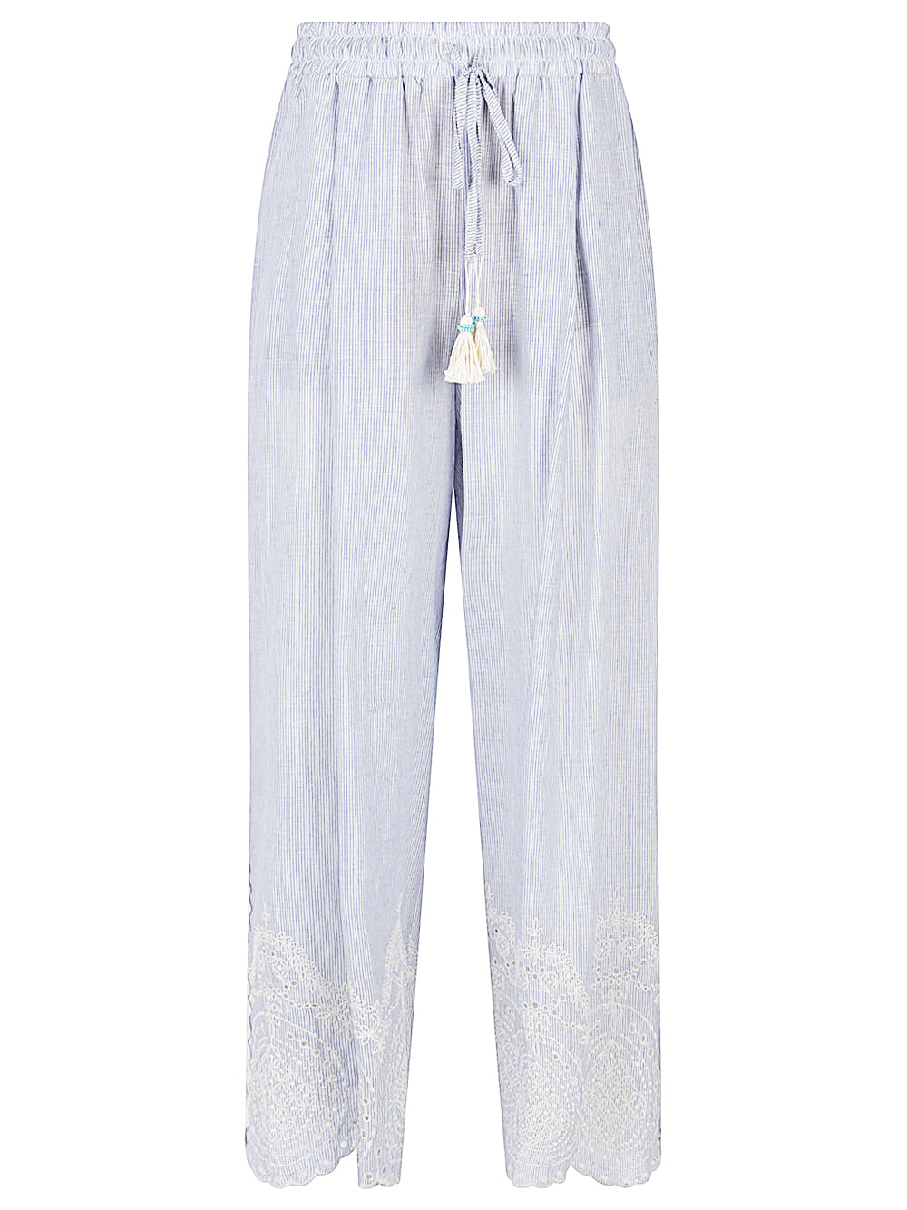 Front Street Embroidered Cotton Trousers – Balardi