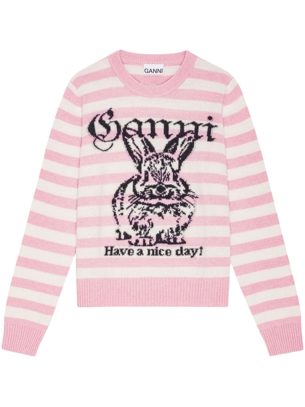 Ganni Bunny Wool Crewneck Jumper – Balardi
