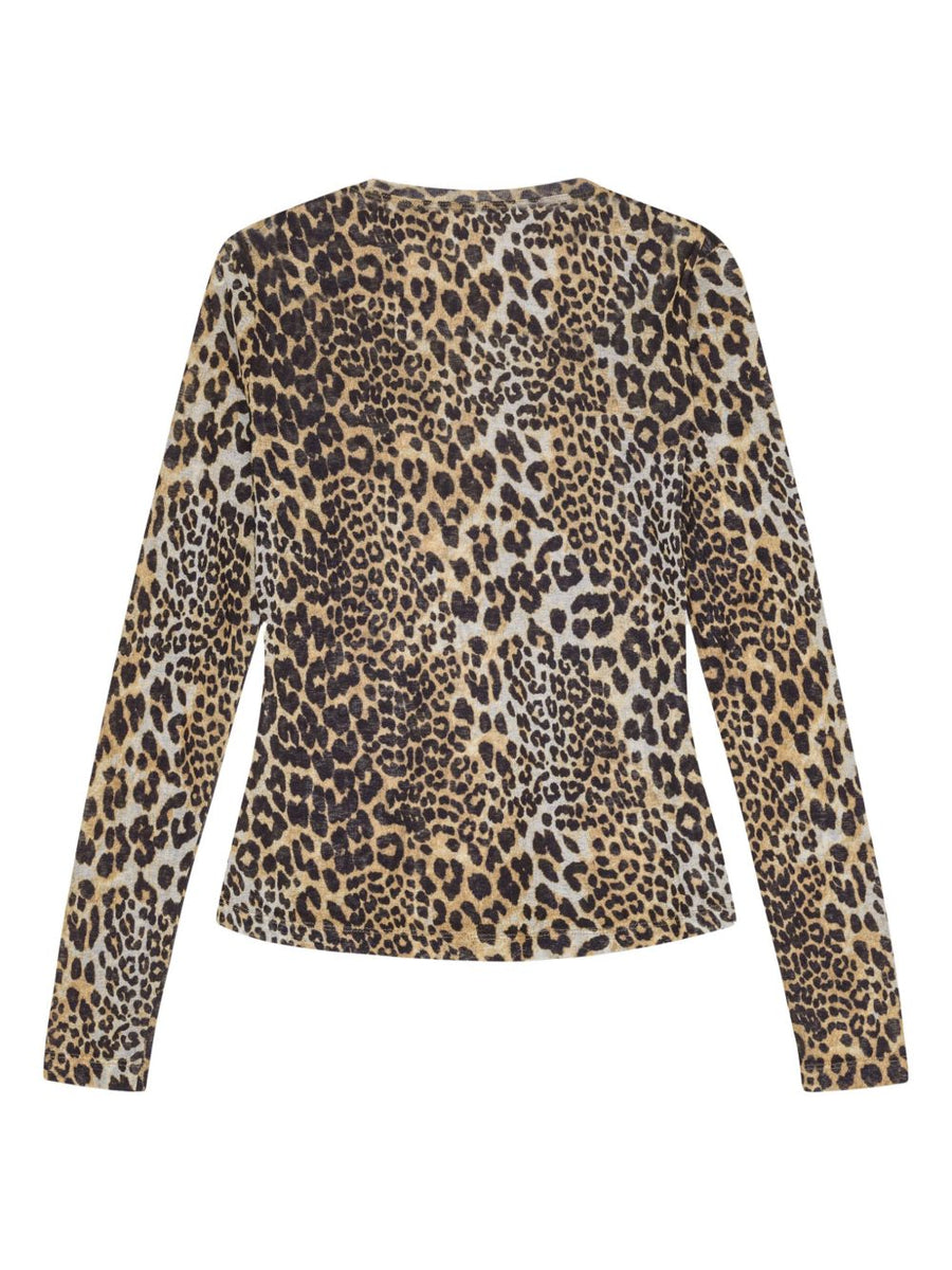 Ganni Leopard Print Top | Balardi