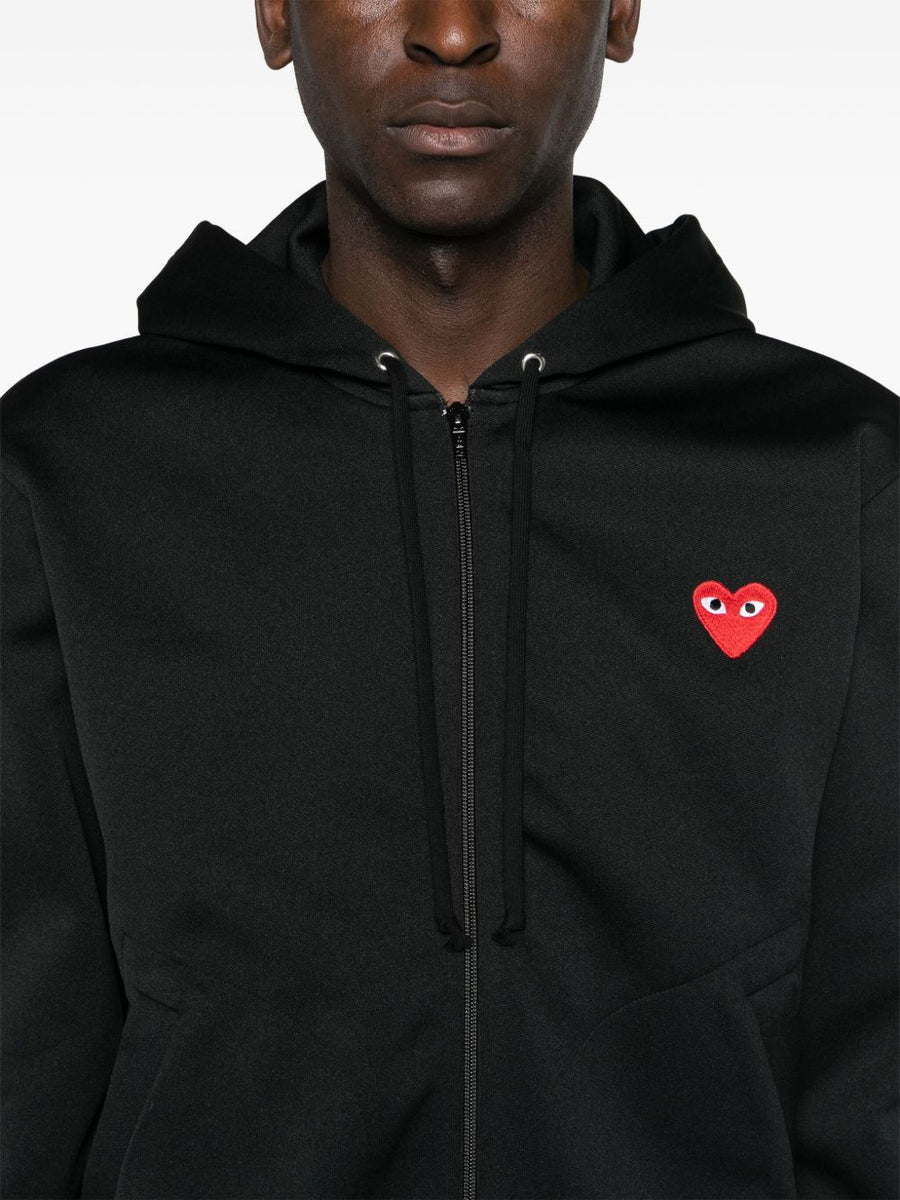 Comme Des Garcons Emblem Heart Cotton Hoodie | Balardi