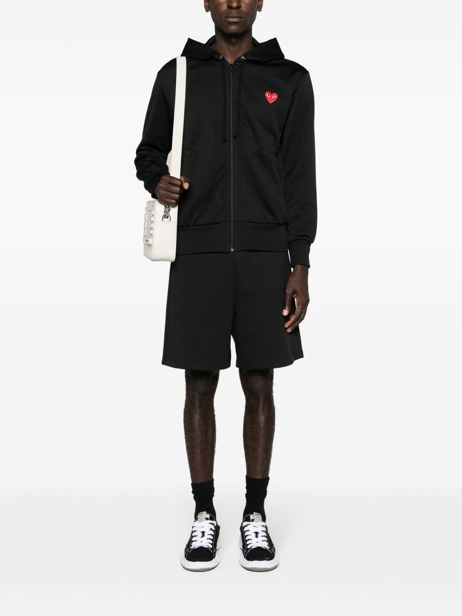 Comme Des Garcons Emblem Heart Cotton Hoodie | Balardi