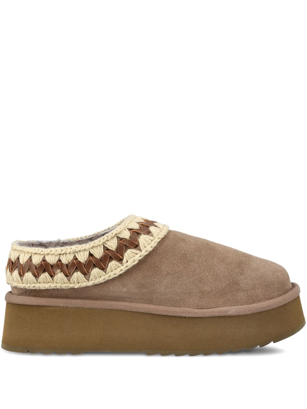 Mou Platform Clog Suede Slippers – Balardi