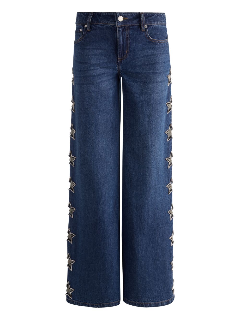 Alice + Olivia Embellished Baggy Jeans – Balardi