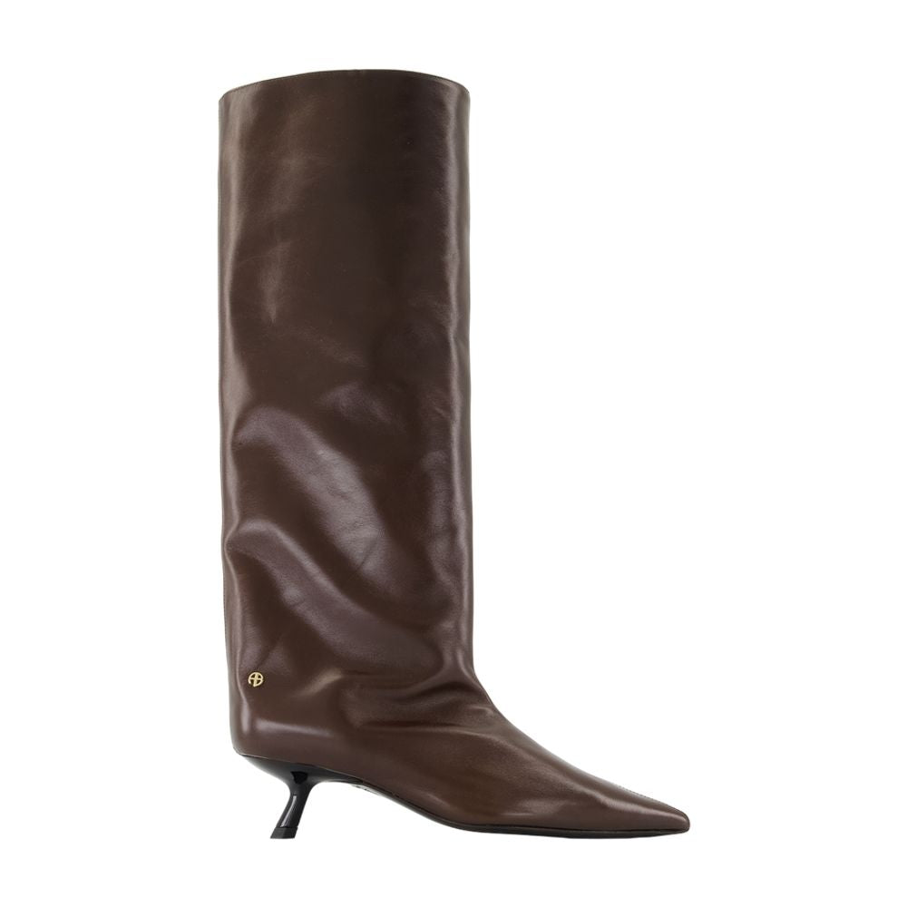 Tall Hilda Boots Anine Bing Leather Brown – Balardi