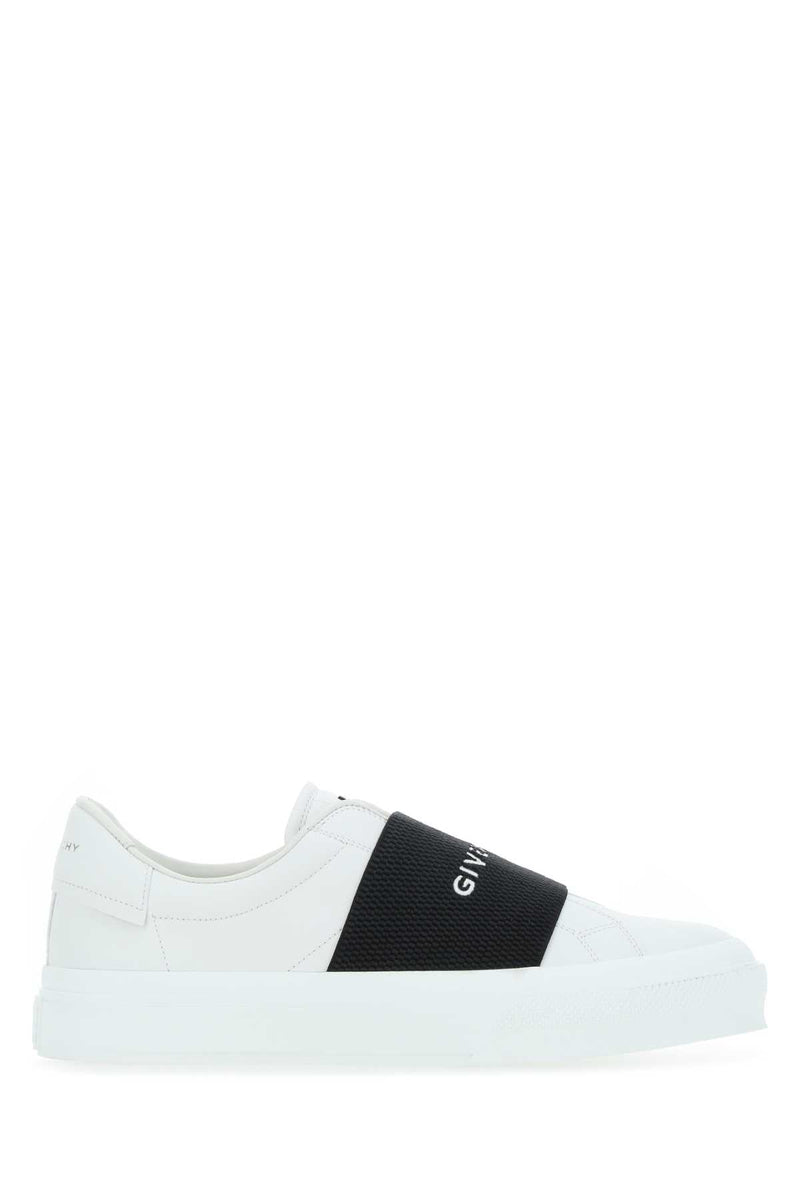 Givenchy White Leather New City Slip Ons | Balardi