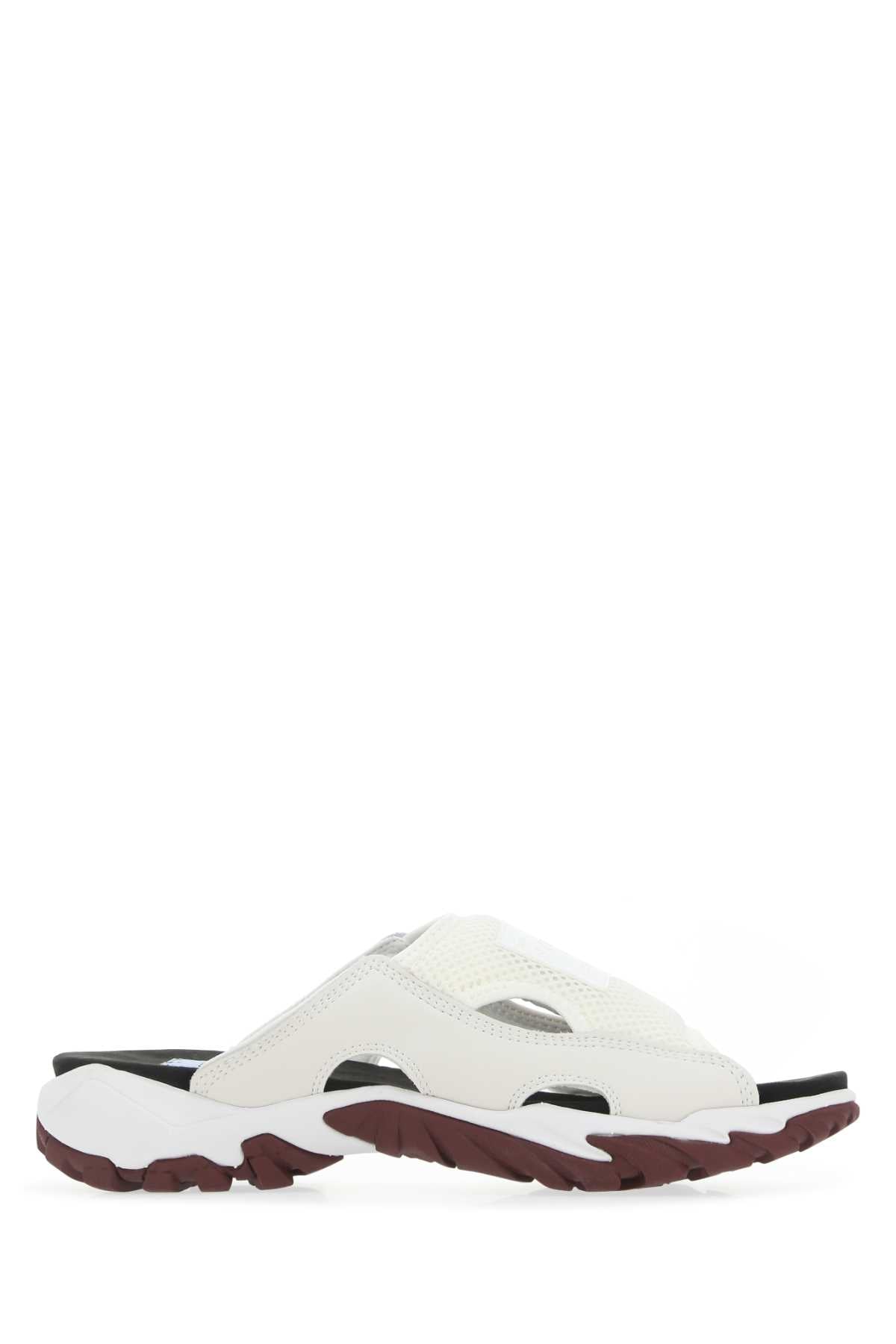Mcq Multicolor Mesh And Synthetic Leather Striae Slippers – Balardi