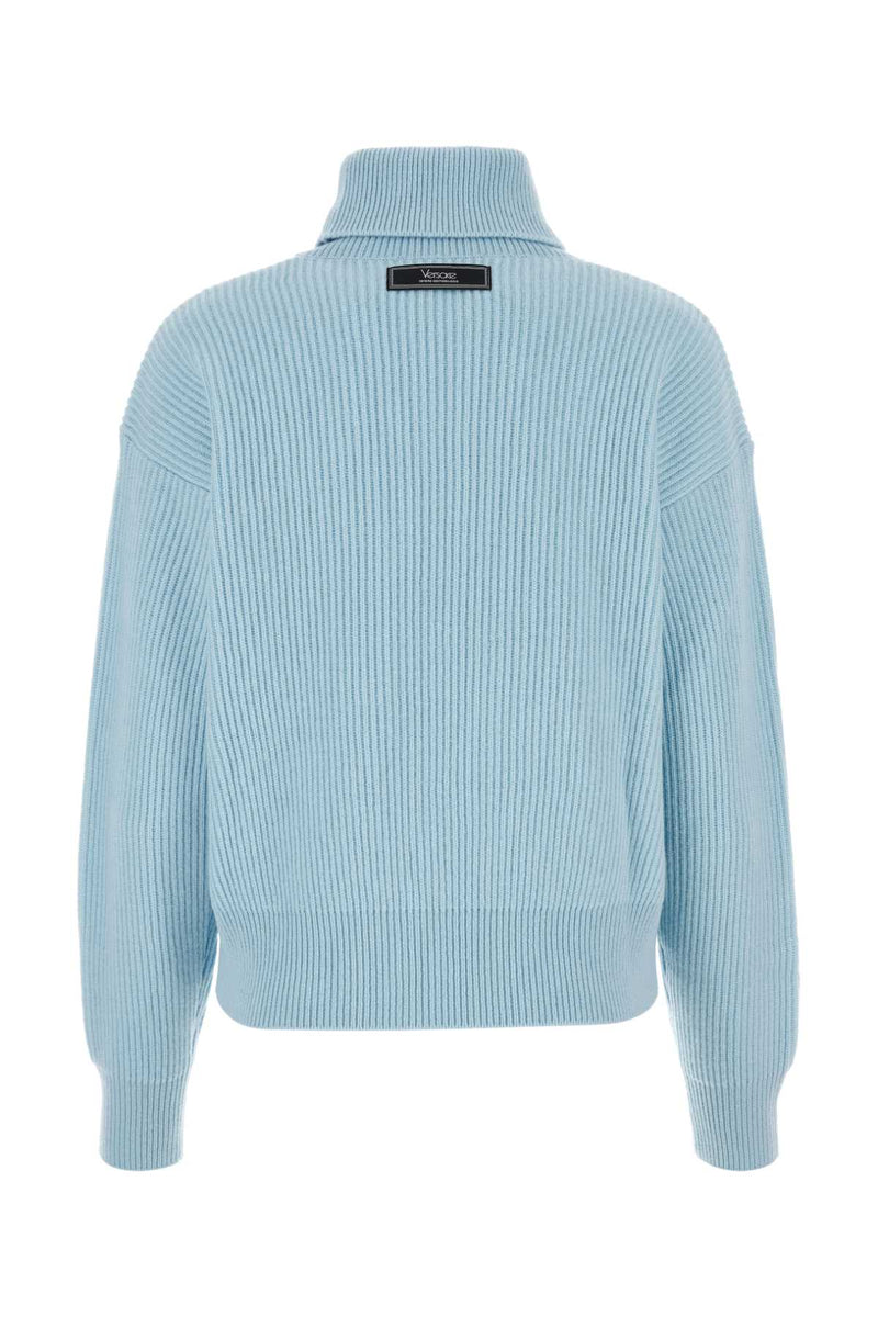 Versace Light Blue Wool Sweater | Balardi