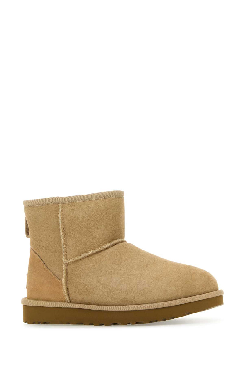 Ugg Sand Suede Classic Ultra Mini Ankle Boots | Balardi