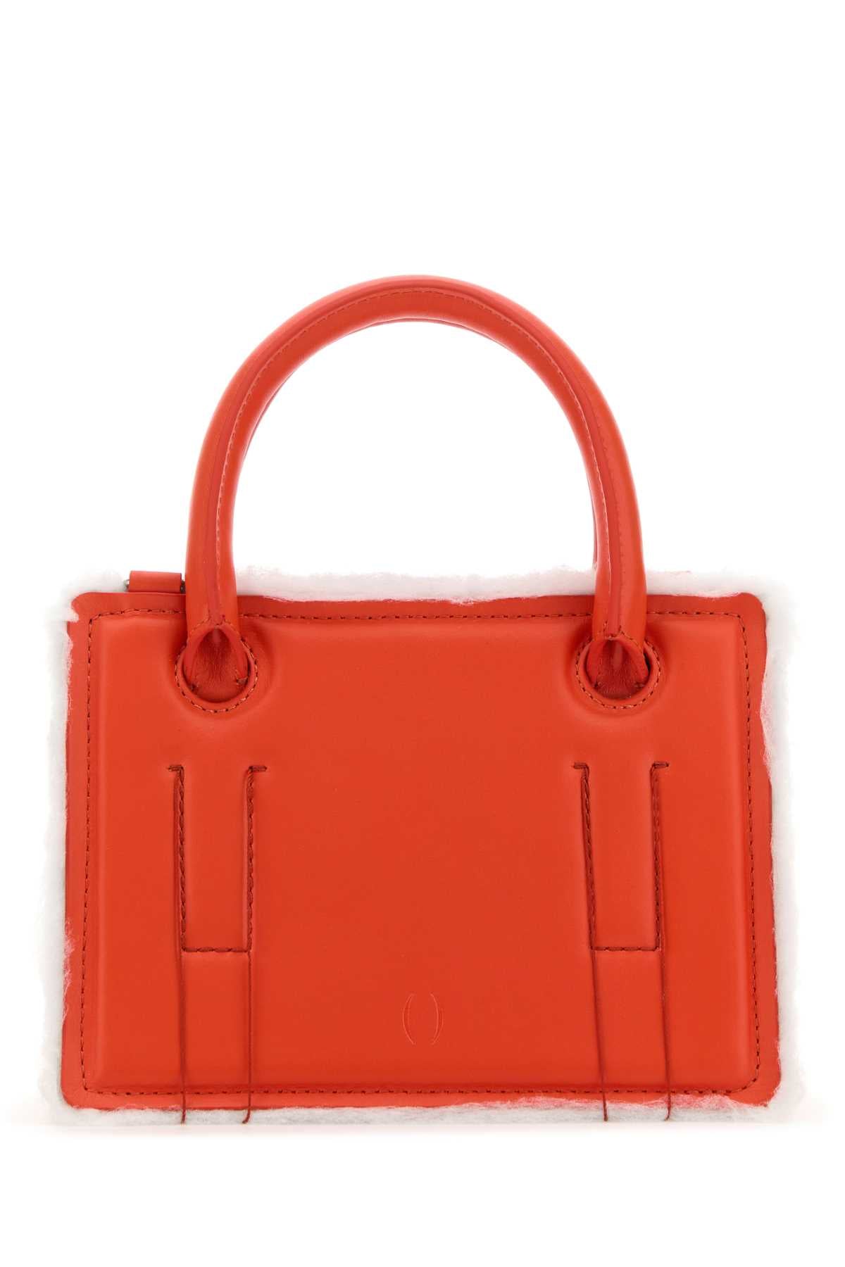 Dentro Coral Leather Mini Otto Handbag – Balardi