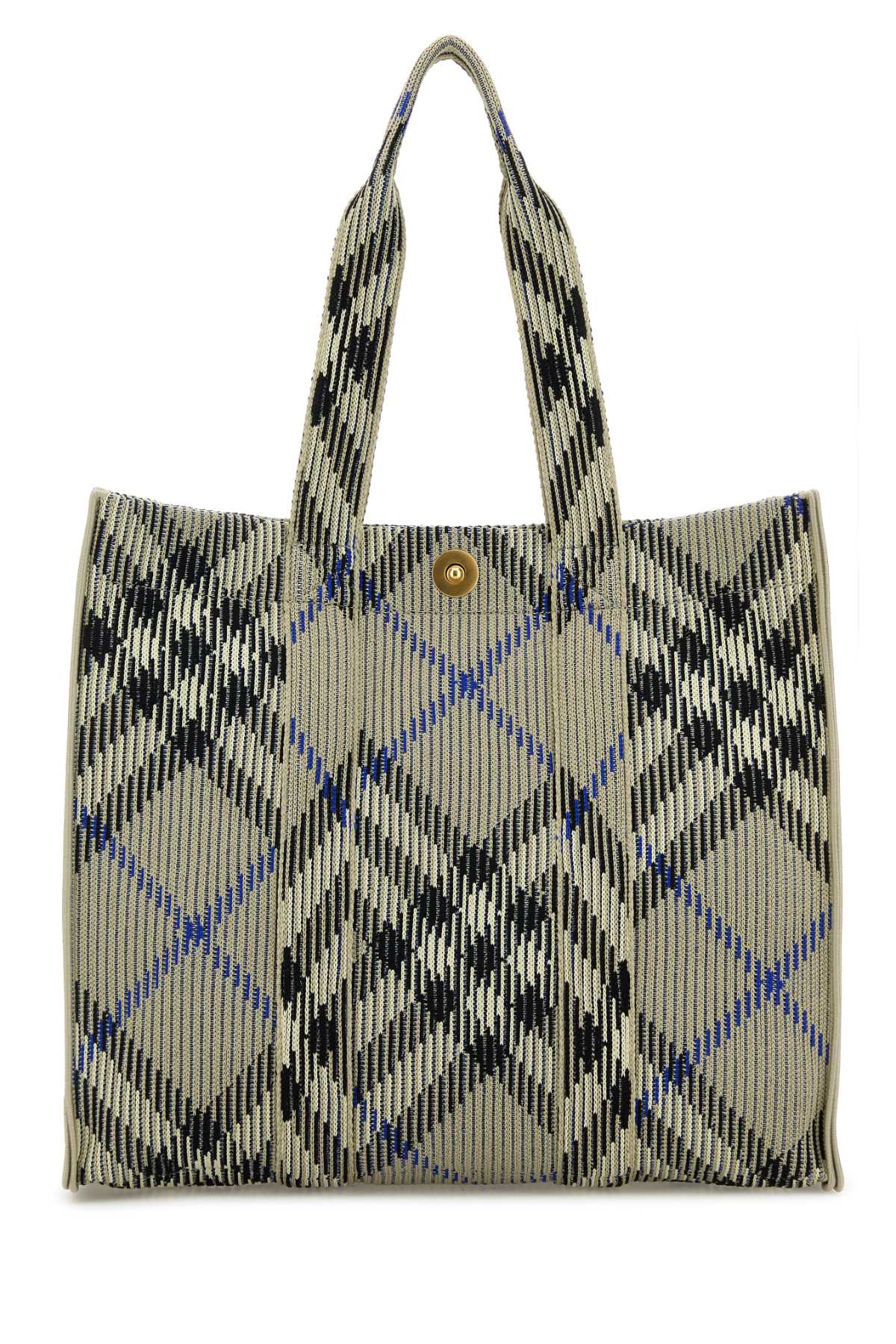 Burberry Embroidered Canvas Medium Check Shopping Bag – Balardi