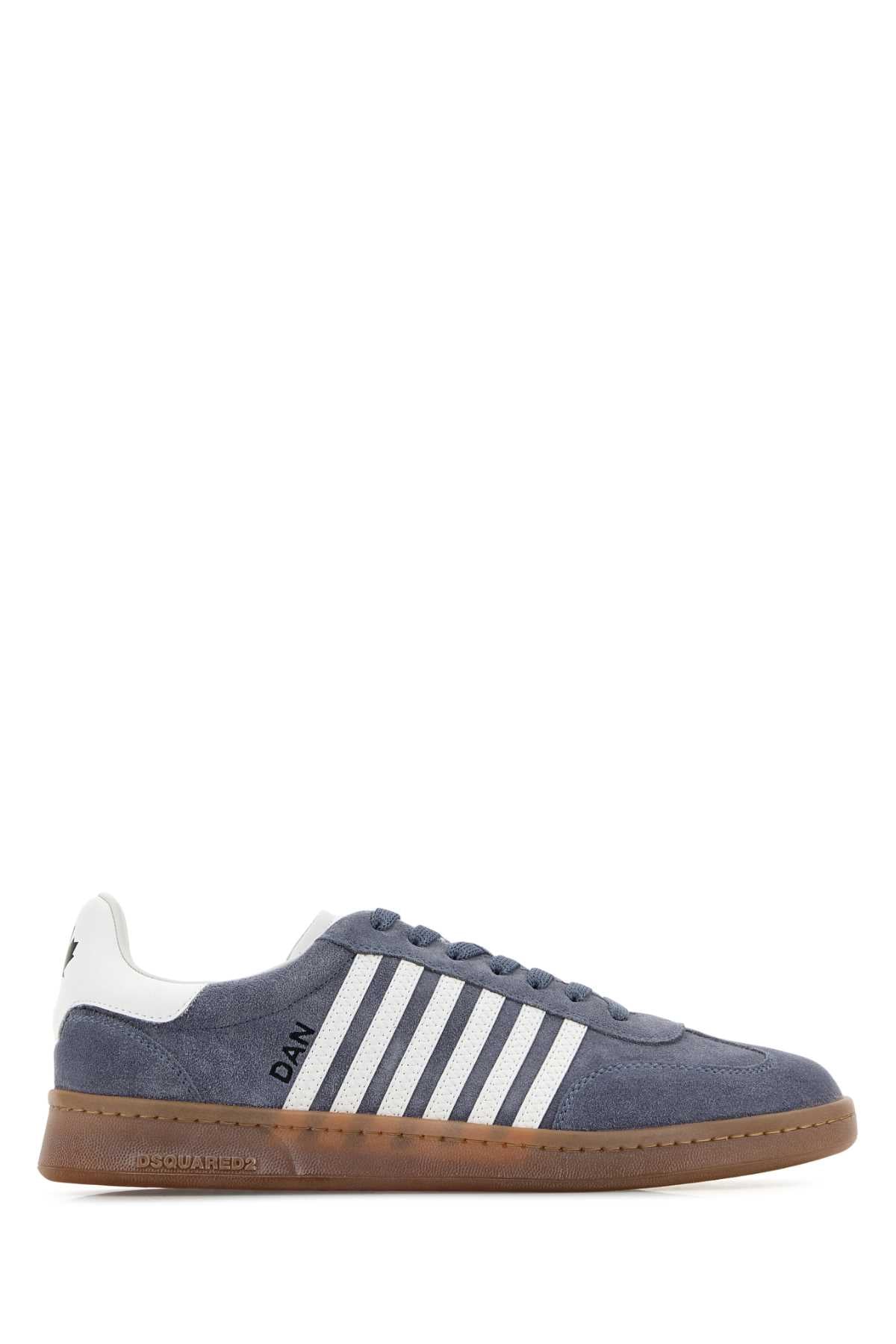 Dsquared Powder Blue Suede Boxer Sneakers – Balardi