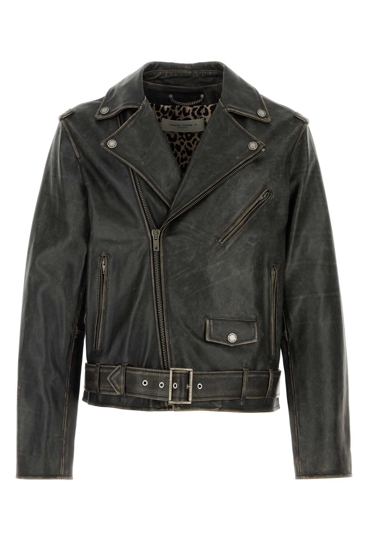 Golden Goose Deluxe Brand Slate Leather Jacket – Balardi