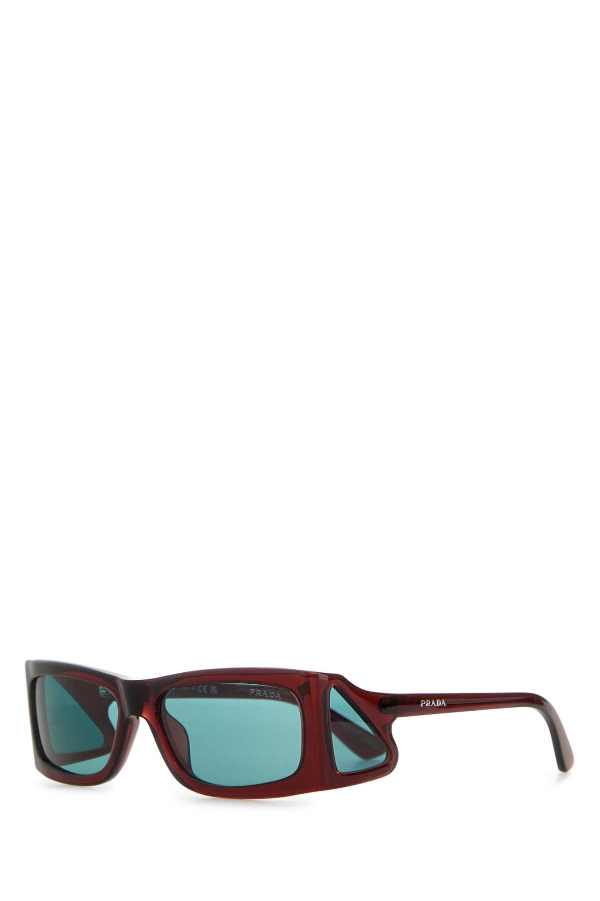 Prada Burgundy Acetate Opr B03 S Sunglasses – Balardi